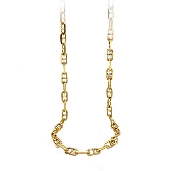 Estate 18" Diamond Cut Mariner Chain in 14K Yellow Gold – TrueBijoux